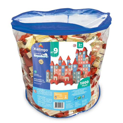 Casa da Educação - Brincando De Engenheiro Com 1000 Peças - Xalingo - 67876